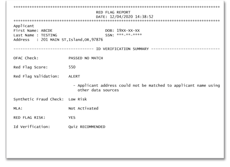 Reynolds Red Flag - 700 Credit