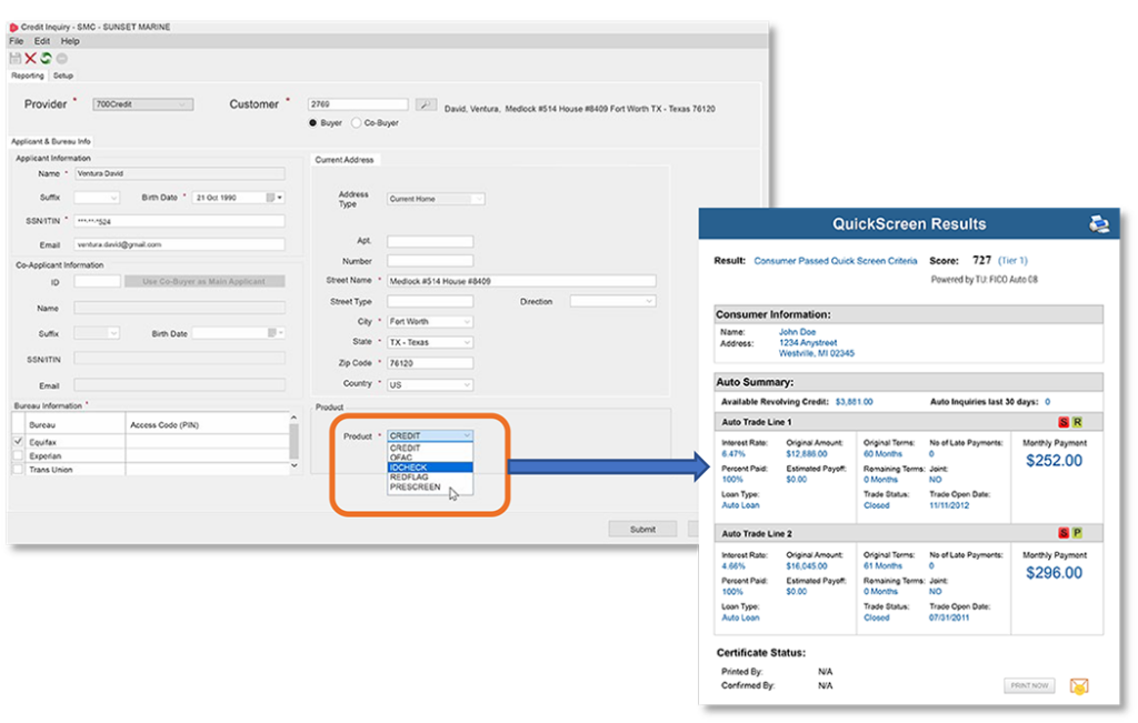 IDS Prescreen - 700 Credit